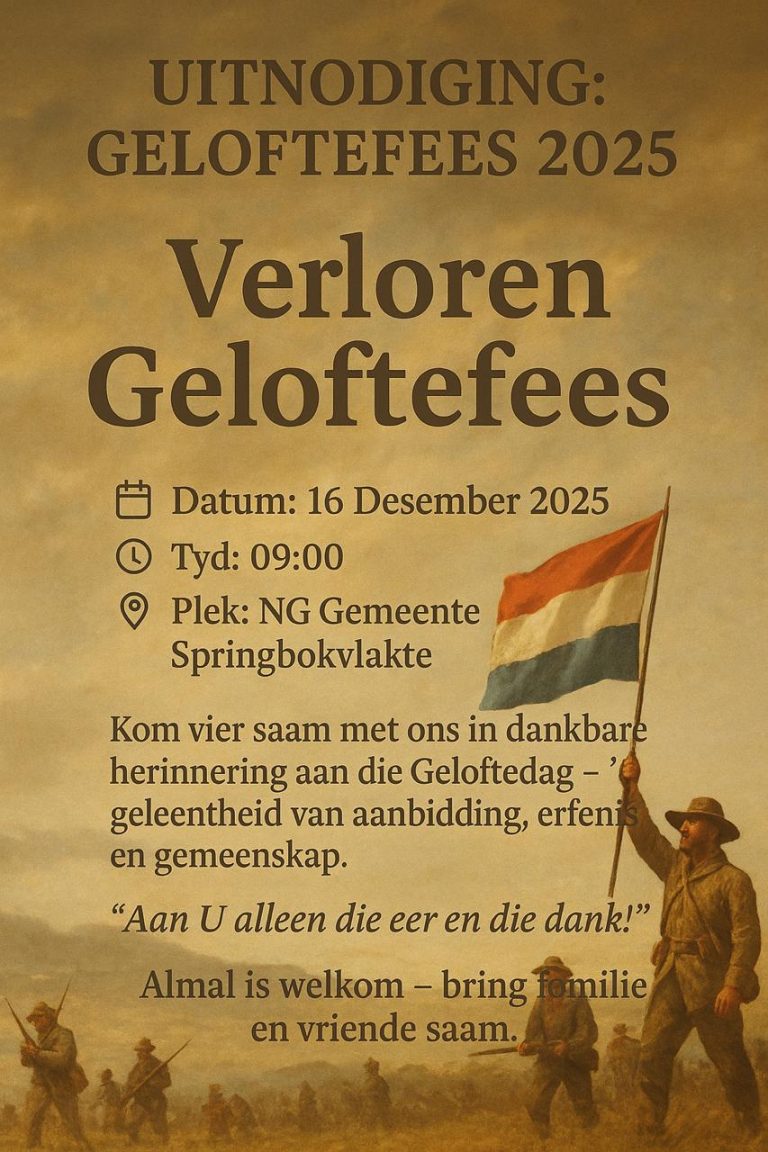 Geloftefees 2025 - Waterberg Online